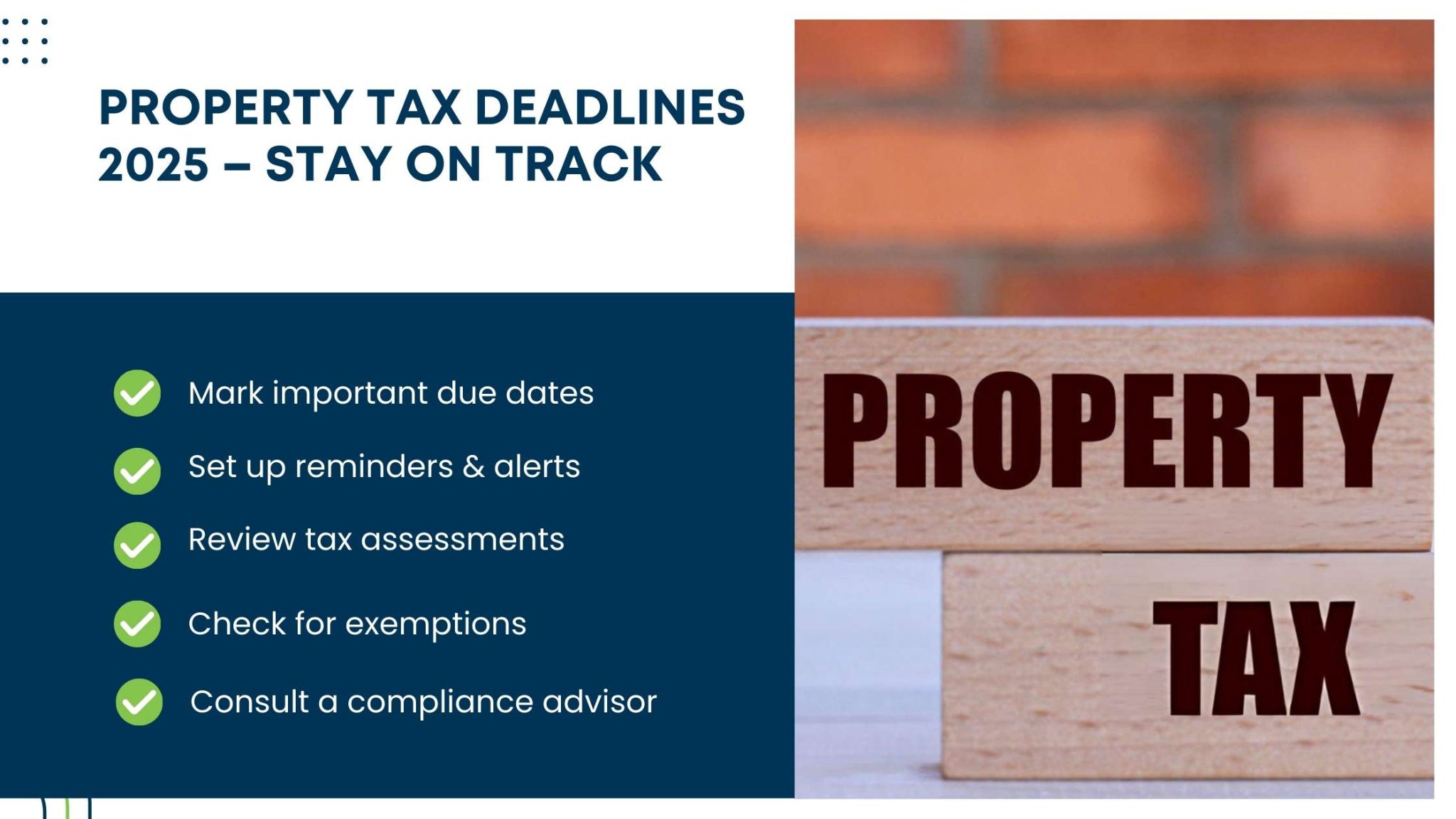 State Wise Property Tax Deadlines 2025 | Key Due Dates